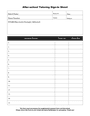 After-school tutoring sign-in sheet in Word and Pdf formats