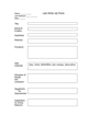 Lab write up form in Word and Pdf formats