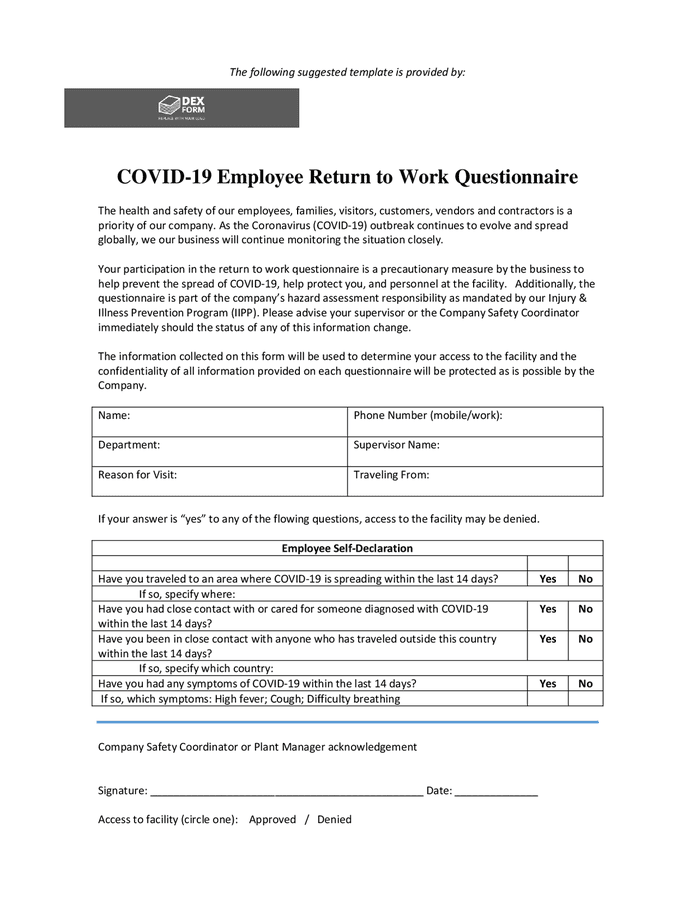 Questionnaire Template - download free documents for PDF, Word and Excel