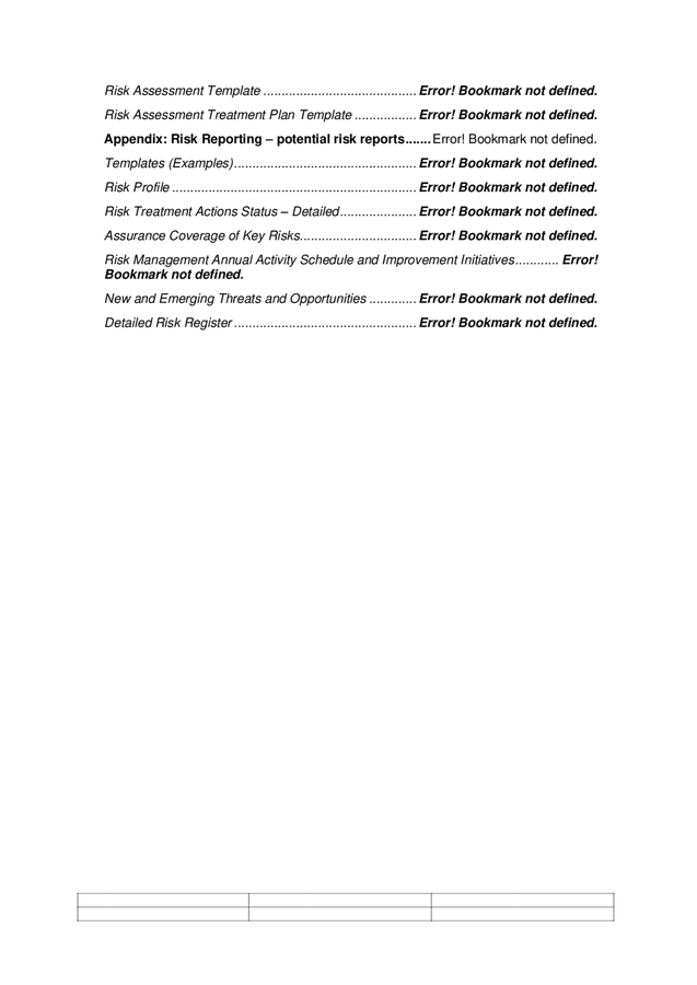 Risk management procedure template in Word and Pdf formats - page 3 of 45
