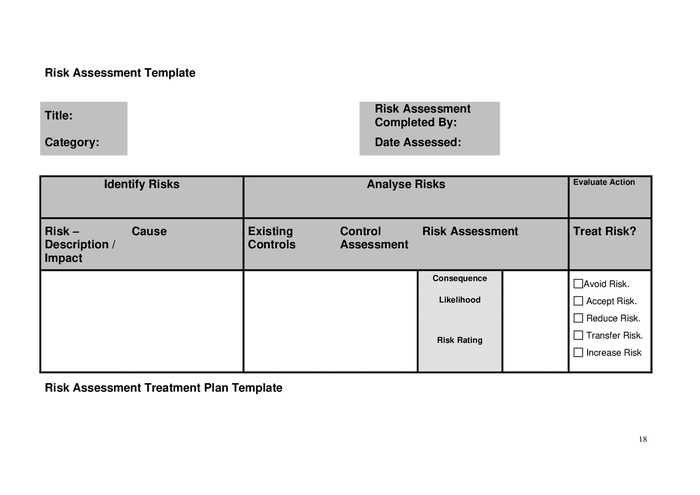 Risk management procedure template in Word and Pdf formats - page 31 of 45