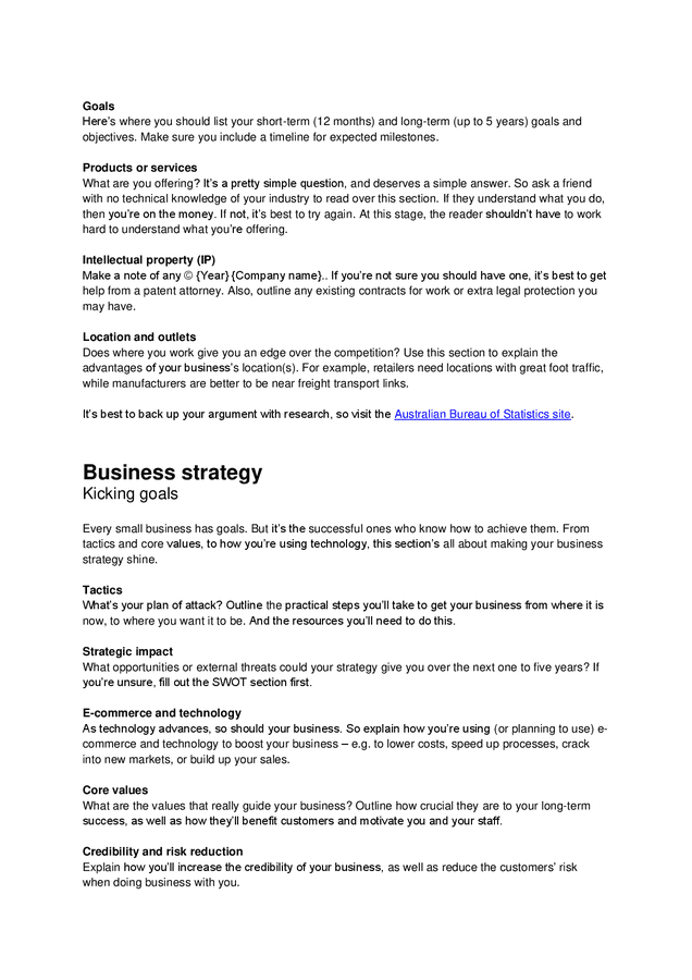 Business plan template in Word and Pdf formats - page 23 of 29