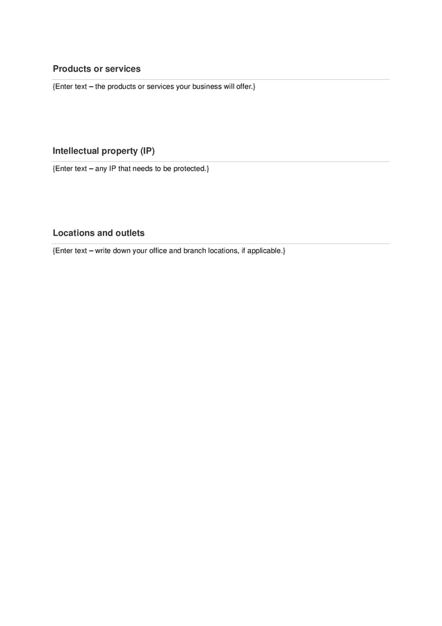 Business plan template in Word and Pdf formats - page 7 of 29