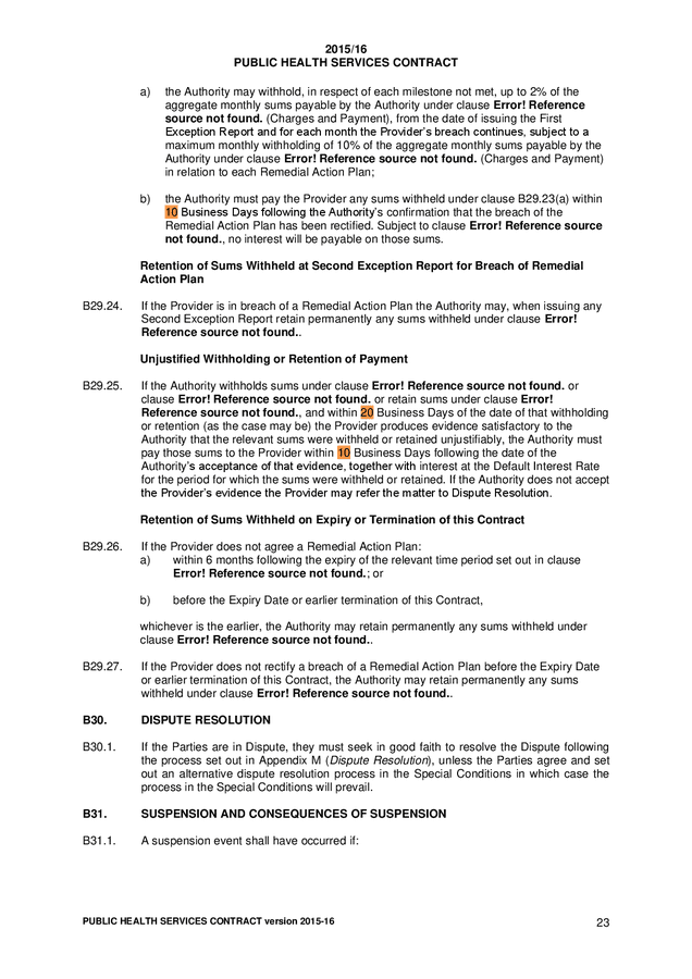 Public health services contract template in Word and Pdf formats - page ...