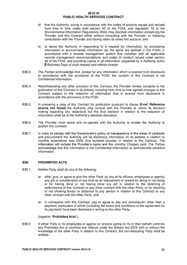 Public health services contract template in Word and Pdf formats - page ...