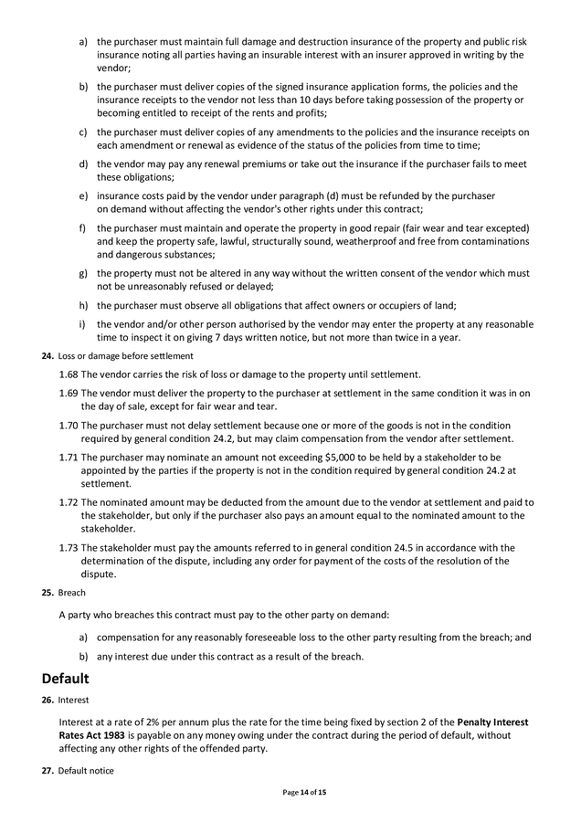 Contract of sale of real estate – particulars of sale template ...