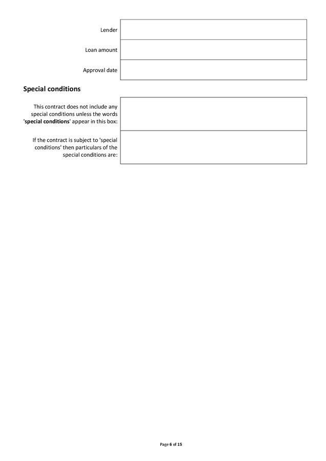 Contract of sale of real estate – particulars of sale template ...