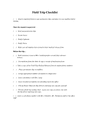 School field trip checklist in Word and Pdf formats