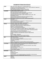 Documentary production checklist in Word and Pdf formats