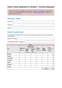 Hours of work agreement or variation (Australia) in Word and Pdf formats