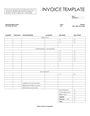 Sales invoice in Word and Pdf formats