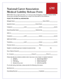 Medical liability release form in Word and Pdf formats - page 2 of 3