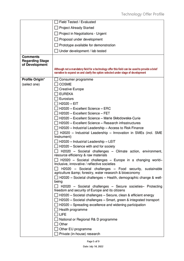 Technology offer profile template in Word and Pdf formats - page 5 of 9