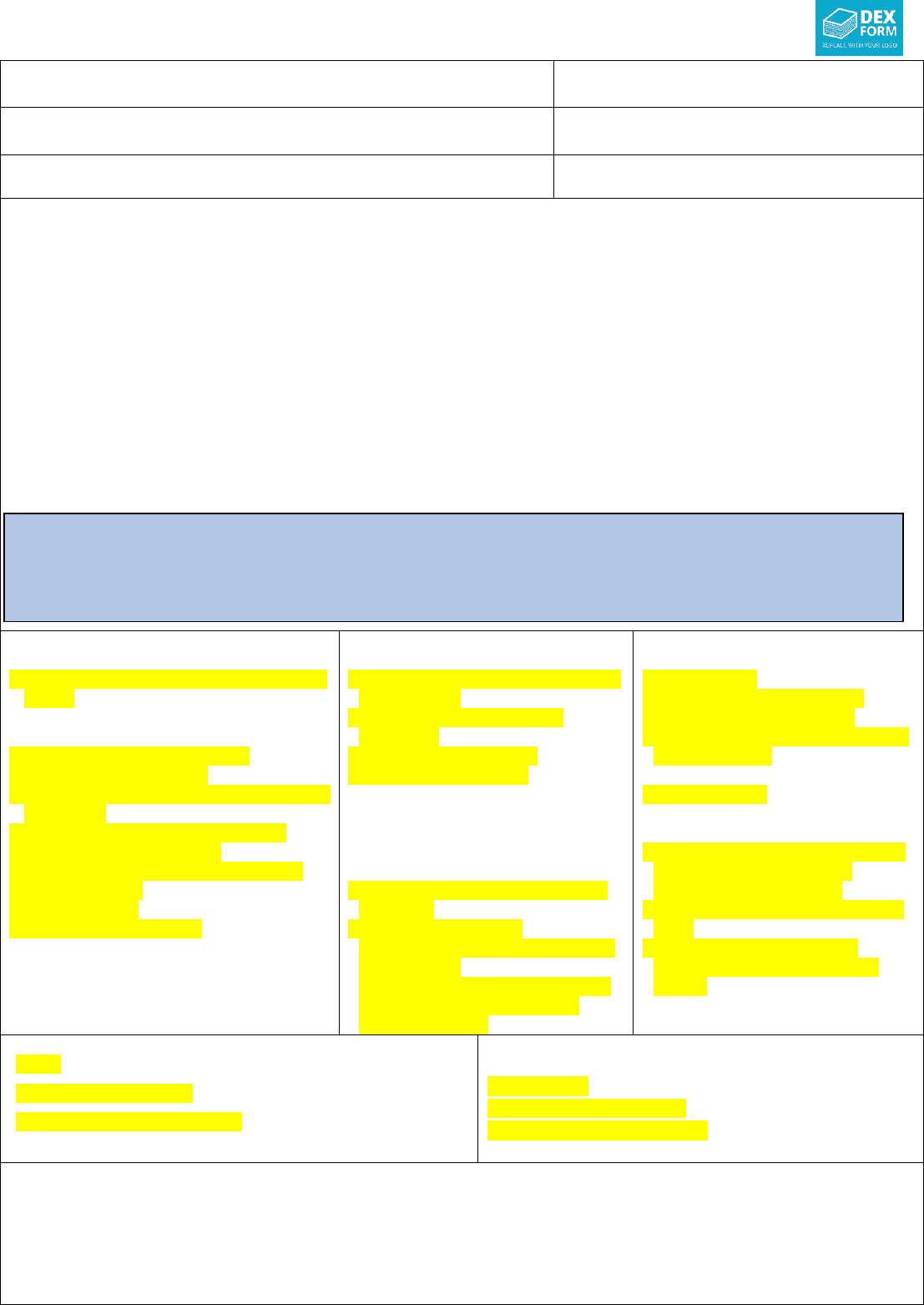 Observation template for education in Word and Pdf formats