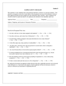 sample safety checklist