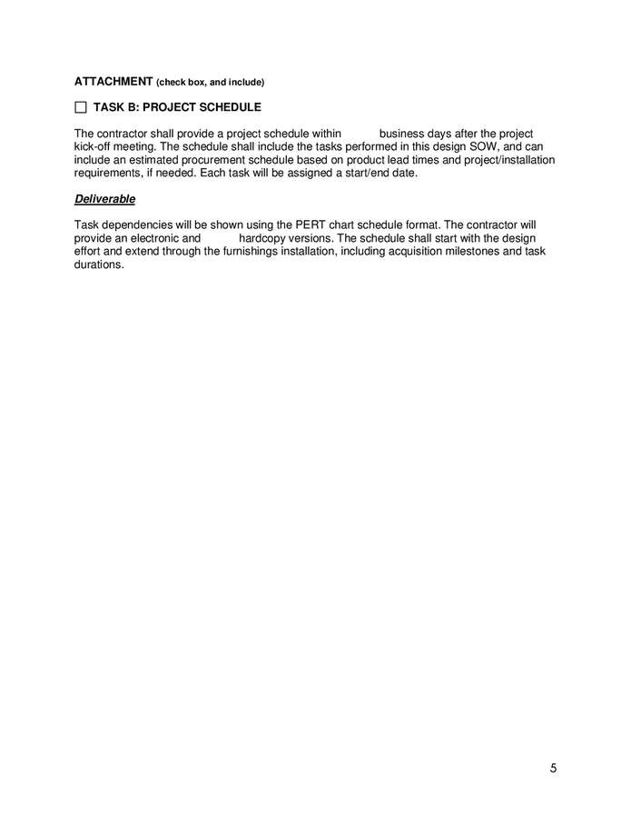 Design statement of work template in Word and Pdf formats - page 5 of 13