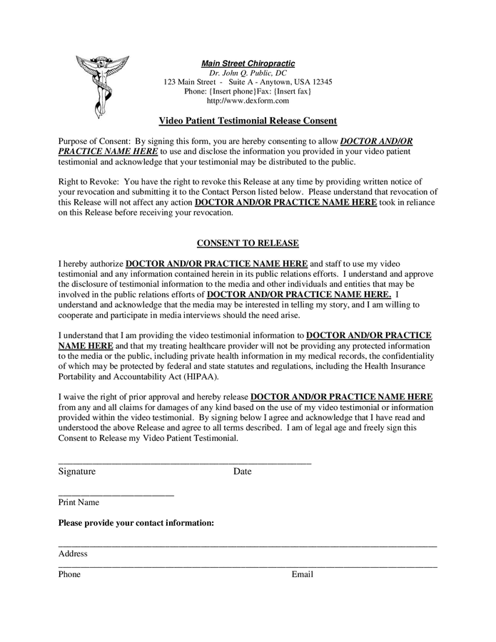 Chiropractic forms in Word and Pdf formats - page 7 of 8