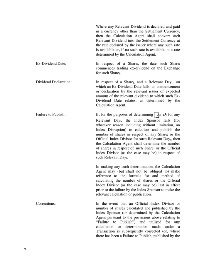 Japanese dividend swap master confirmation agreement in Word and Pdf ...