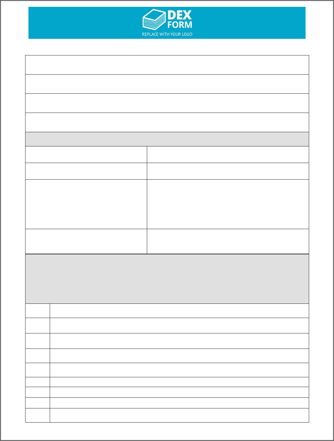 Safe work procedures in Word and Pdf formats