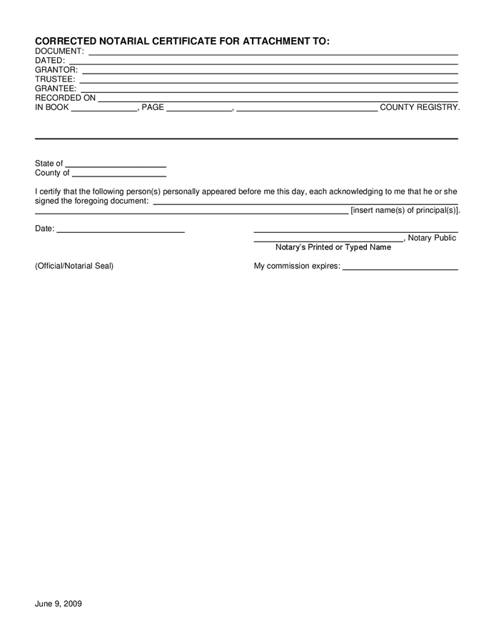 Free Arkansas Notarial Certificate Affidavit Pdf Word - Form example ...
