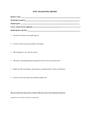 Post shadowing report in Word and Pdf formats