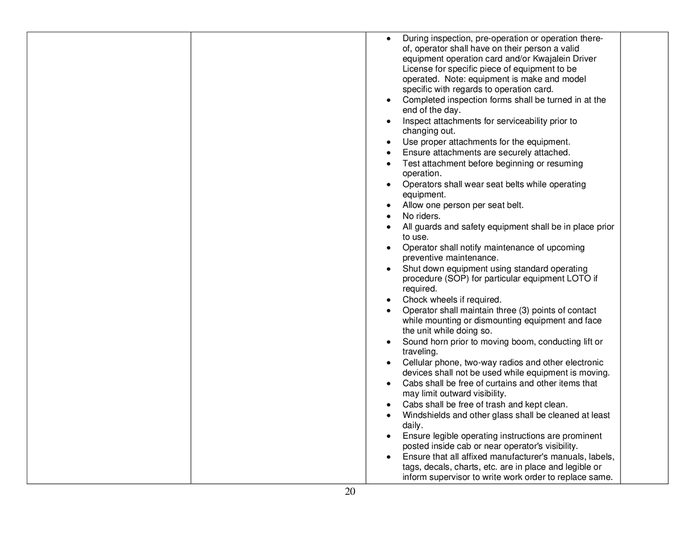 Activity hazard analysis (AHA) form in Word and Pdf formats - page 20 of 36