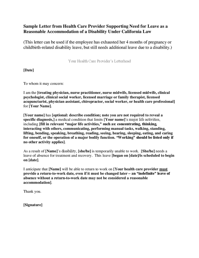 Sample Disability Letter From Family Member Database Vrogue co
