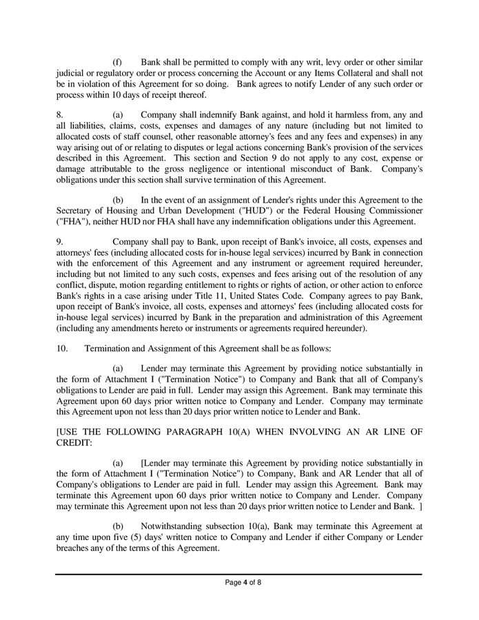 Service agreement for government healthcare receivables (United States ...