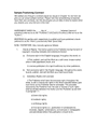 Sample publishing contract template in Word and Pdf formats