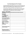 Food waste management plan template in Word and Pdf formats