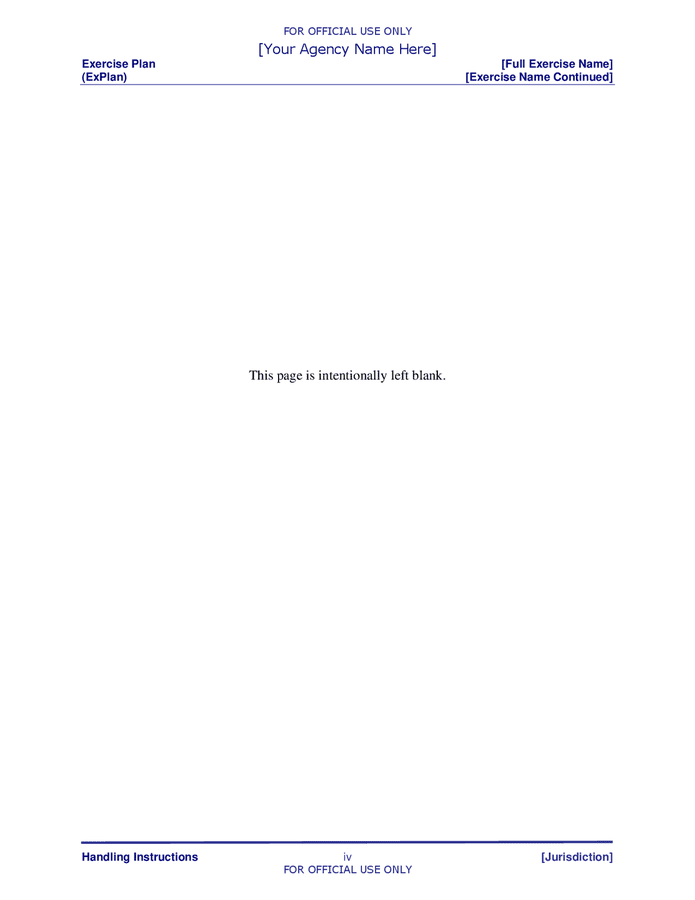 Staff call-down drill exercise plan template in Word and Pdf formats ...