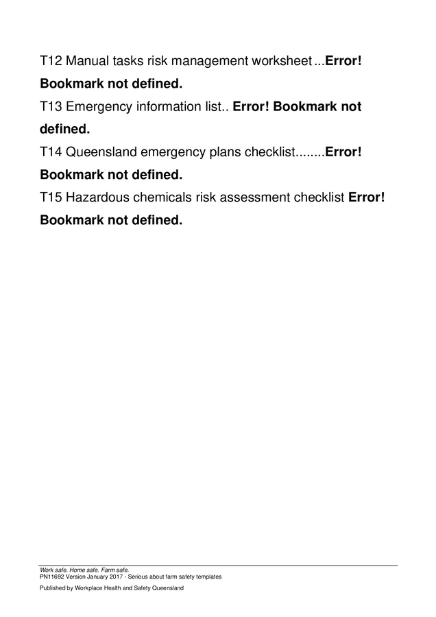 Farm safety templates (Australia) in Word and Pdf formats - page 2 of 27