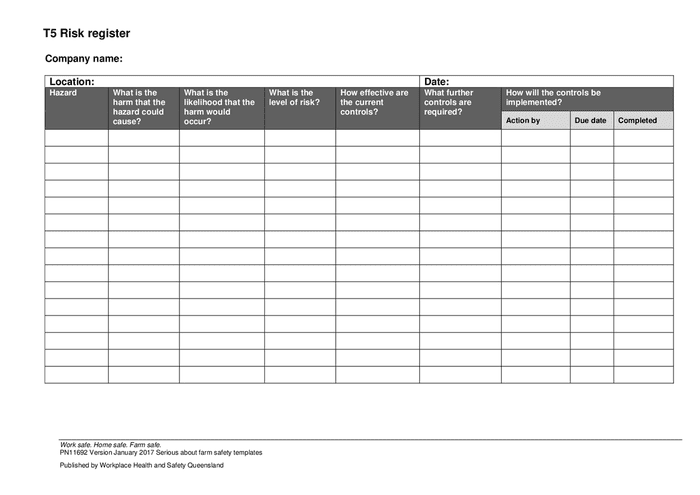 Farm safety templates (Australia) in Word and Pdf formats - page 9 of 27