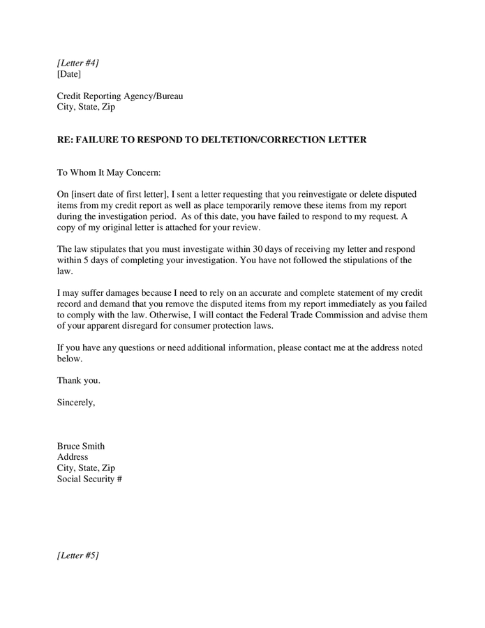 Credit-rebuilding letters in Word and Pdf formats - page 6 of 27