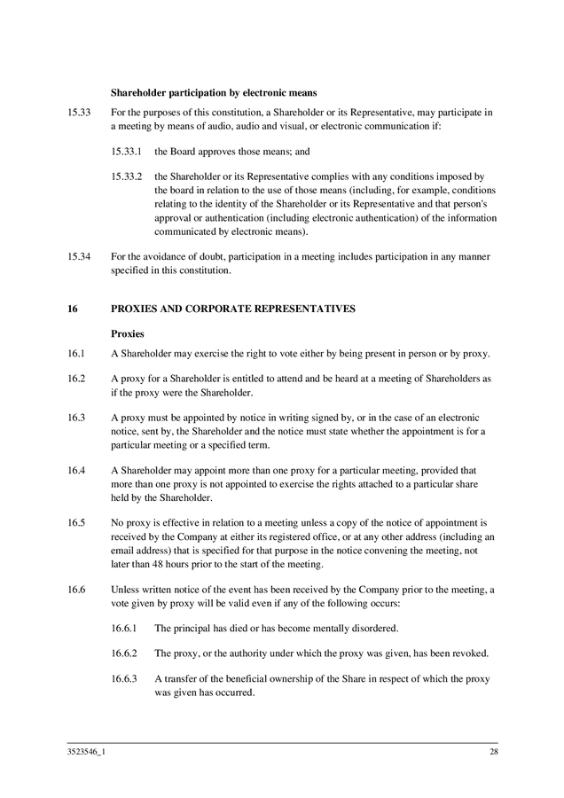 Company constitution template (New Zealand) in Word and Pdf formats ...