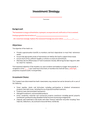 Investment strategy template in Word and Pdf formats