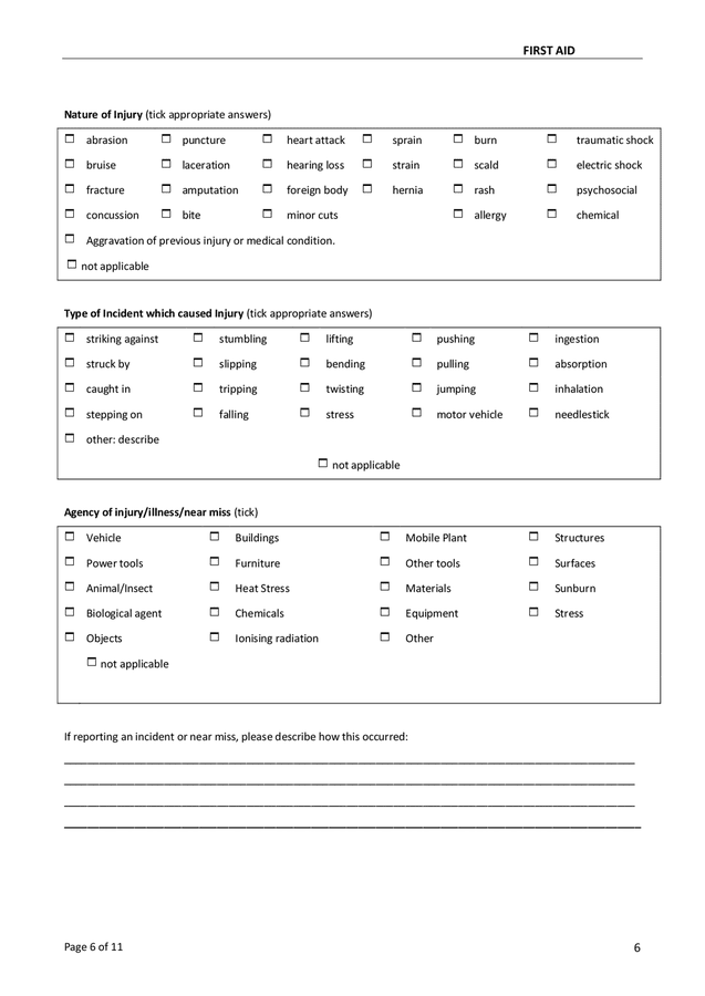 Occupational health and safety policy template in Word and Pdf formats ...