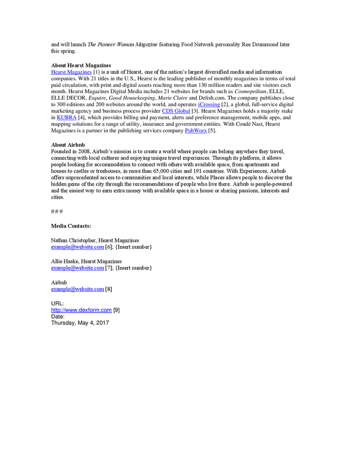 Magazine launch press release template in Word and Pdf formats - page 3 ...