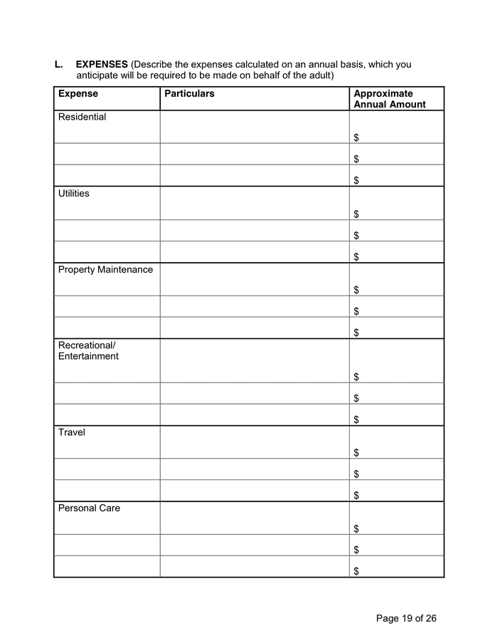 Financial management plan in Word and Pdf formats - page 19 of 27