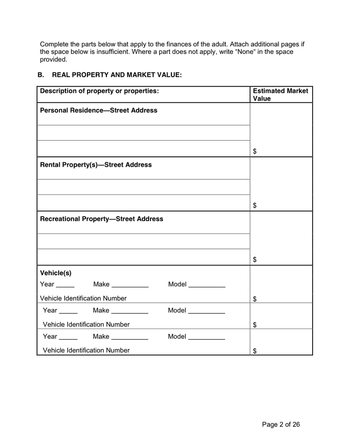 Financial management plan in Word and Pdf formats - page 2 of 27