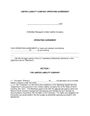 Limited liability company operating agreement in Word and Pdf formats