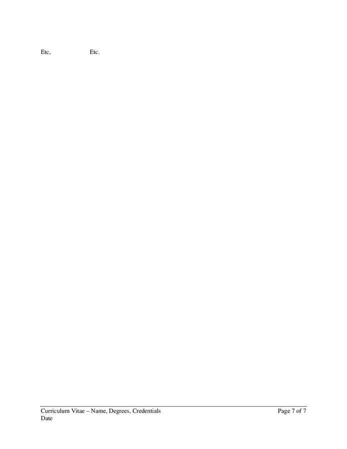 Simple CV template in Word and Pdf formats - page 7 of 7