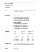 Blank CV Template - download free documents for PDF, Word and Excel