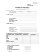 Company profile template in Word and Pdf formats