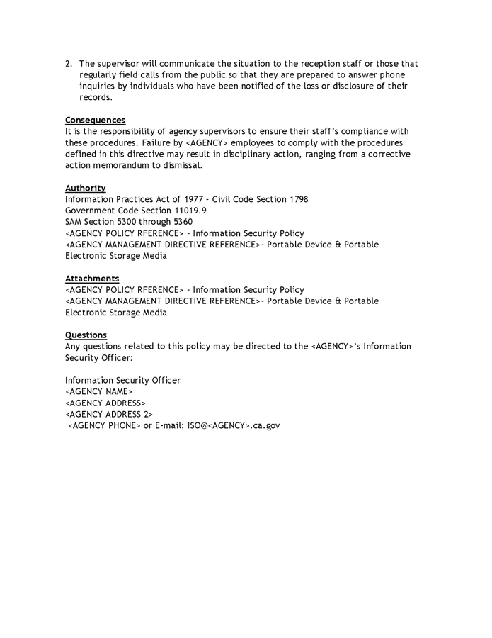 Sample procedures for handling confidential documents in Word and Pdf ...