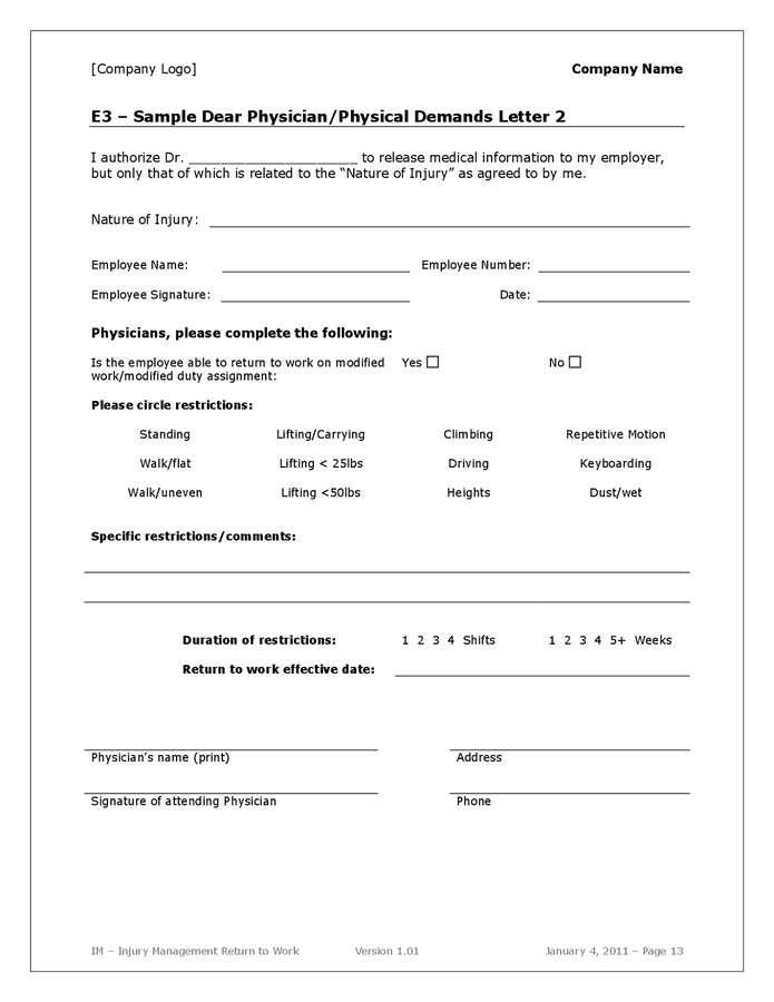 Sample disability management policy in Word and Pdf formats - page 13 of 18