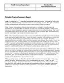 progress report template