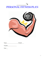 Personal fitness plan template in Word and Pdf formats - page 2 of 13