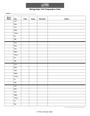 Refrigeration unit temperature chart in Word and Pdf formats
