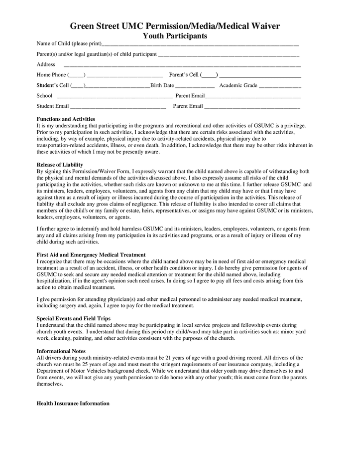 church-waiver-for-youth-activities-in-word-and-pdf-formats